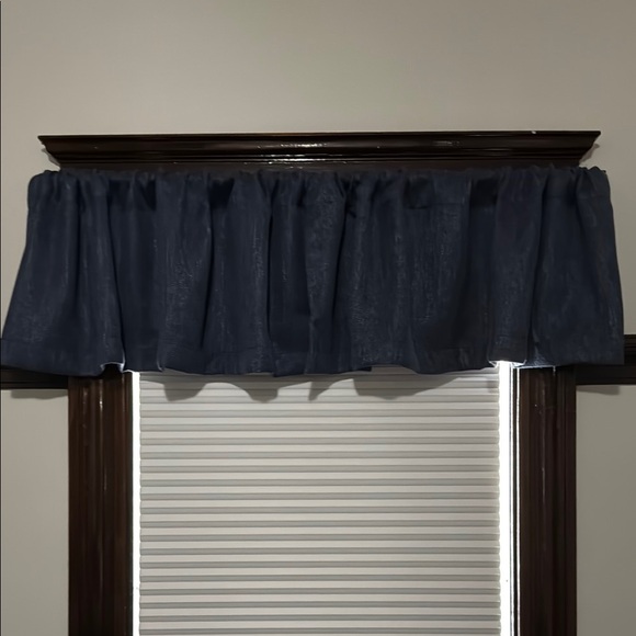 Accents | Elegant Navy Window Valance | Poshmark